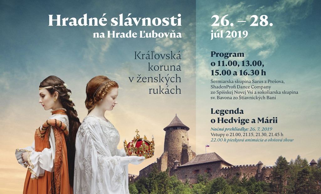 Stredoveké hradné slávnosti na hrade Ľubovňa, 2 sestry Mária a Hedviga